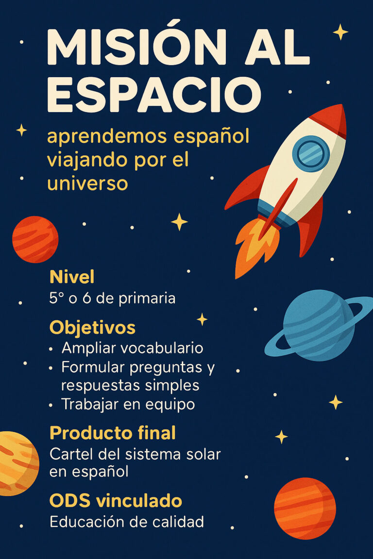 Misión al espacio: aprendemos español viajando por el universo – www ...